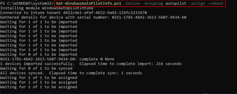 Manually register new or existing devices with Autopilot – SMBtotheCloud