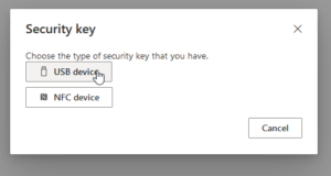 Managing Azure AD Authentication Methods, adding a FIDO2 Security Key ...