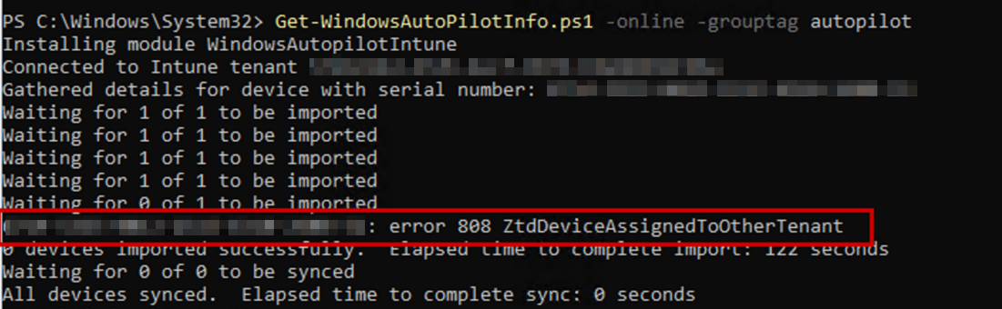 Find the Tenant Where a Device is Autopilot Registered - SMBtotheCloud
