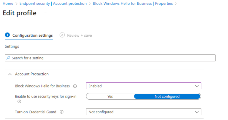 Removing Windows Hello (WHfB) as a sign-in method when it’s already ...