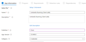 Deploy the Cisco Umbrella Roaming Client with Intune – SMBtotheCloud