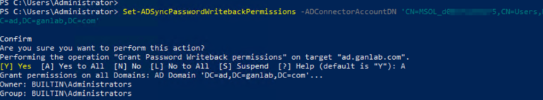 Easily set Entra Connect Password Writeback Permissions with PowerShell ...