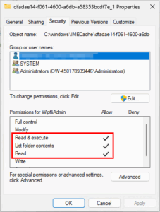 IMECache Permissions Errors with User Context Win32 Apps – SMBtotheCloud