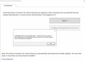 Fixing Intune Connector for AD Install Errors: Restoring the Managed ...